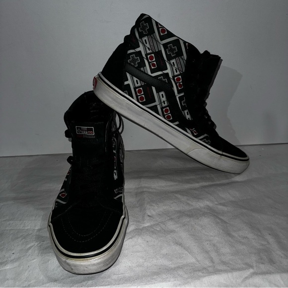 Vans | Shoes | Vans Nintendo Nes Controller Game Over Hightop Skate ...